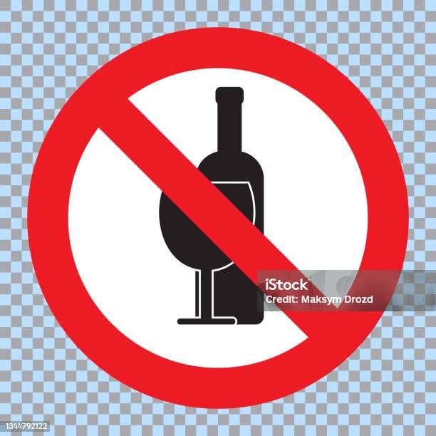 Tidak Minum Tidak Ada Tanda Alkohol Melarang Tanda Ilustrasi Vektor ... Tidak Minum Tidak Ada Tanda Alkohol Melarang Tanda Ilustrasi Vektor ...