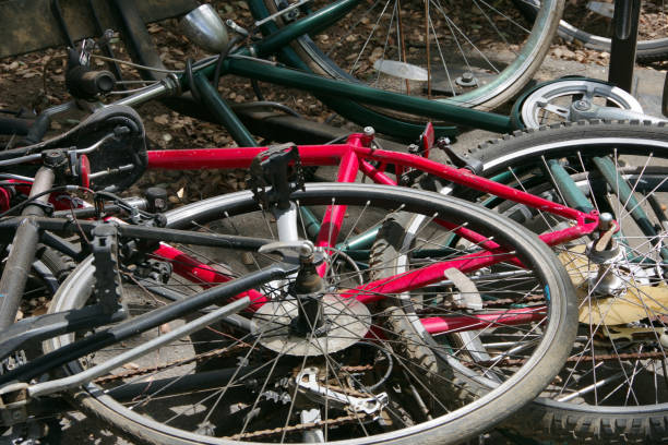 Free Stock Photo of Tangled bicycles parked together | Download Free ...