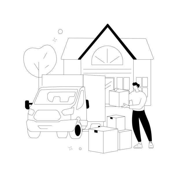 70+ Black Family Moving House Stock Illustrations, Royalty-free Vector