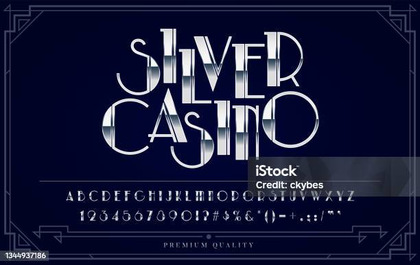Set Font Logam Perak Atau Chrome Huruf Angka Dan Karakter Khusus Dalam