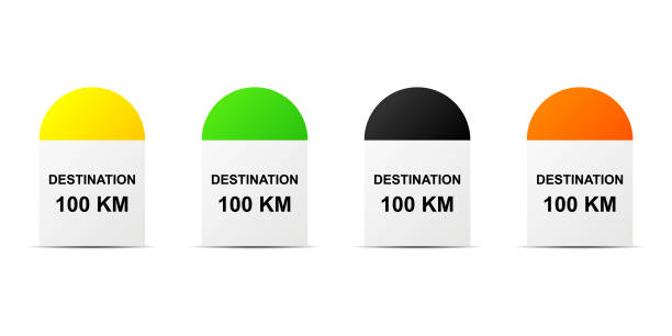Mile marker Clipart Vector PNG , SVG, EPS, PSD, AI