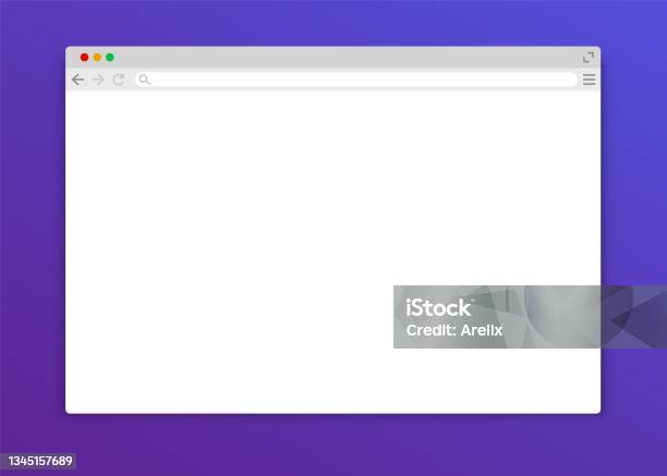 Jendela Browser Mockup Layar Perangkat Desktop Komputer Situs Web