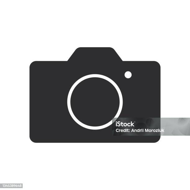 Icône De Lappareil Photo Style Plat Illustrations Vecteurs Libres De