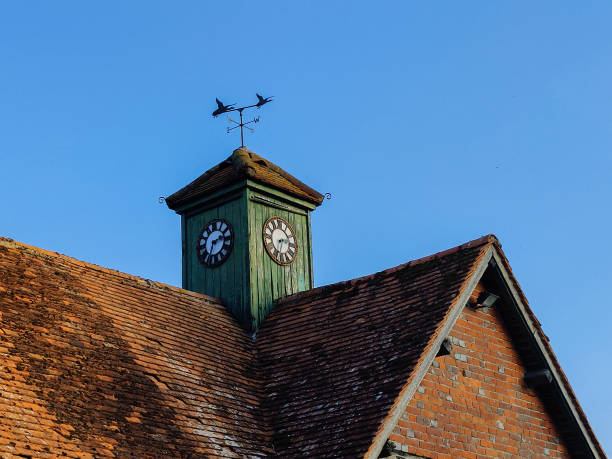 Free Stock Photo of Roof With Clock Tower in the Background | Download ...