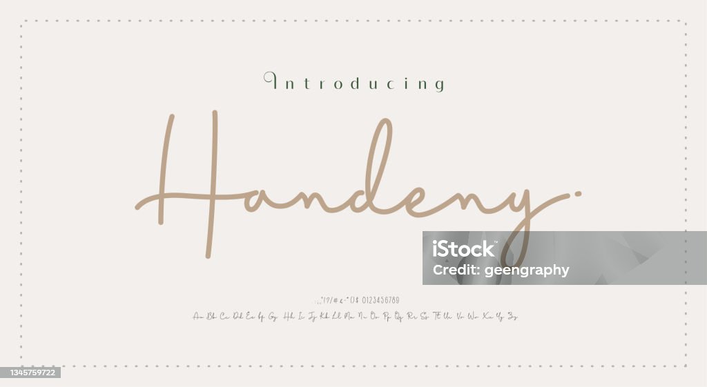 Handgezeichnete Elegante Alphabetbuchstaben Schriftart Und Zahl ... Handgezeichnete Elegante Alphabetbuchstaben Schriftart Und Zahl ...