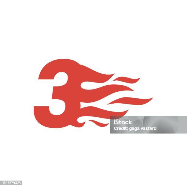 Trois Illustrations Dicônes Vectorielles Chaudes De Flamme De Feu À 3
