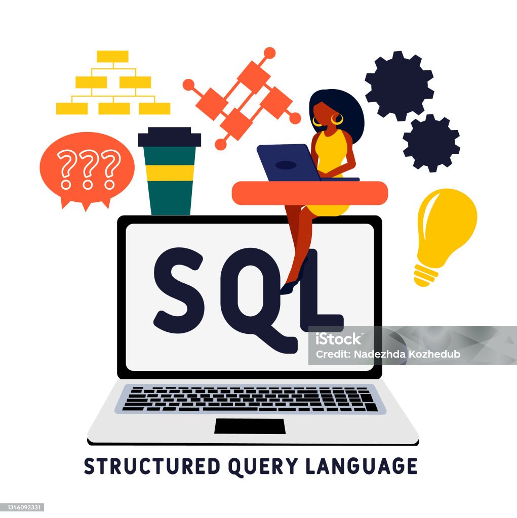 Sql Structured Query Language Acronym Stock Illustration - Download ... Sql Structured Query Language Acronym Stock Illustration - Download ...