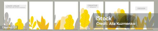 Set Desain Notebook Penutup Vektor Desain Template Bunga Abstrak Dengan