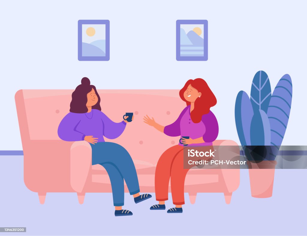 Dua Karakter Wanita Minum Teh Atau Kopi Di Rumah Ilustrasi Stok - Unduh ... Dua Karakter Wanita Minum Teh Atau Kopi Di Rumah Ilustrasi Stok - Unduh ...