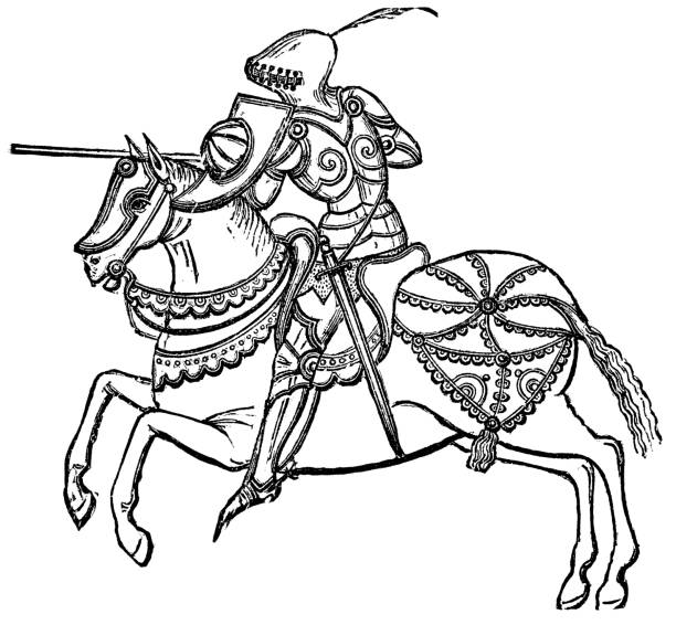 Free Stock Photo of Medieval Mounted Knight - Illustration | Download ...