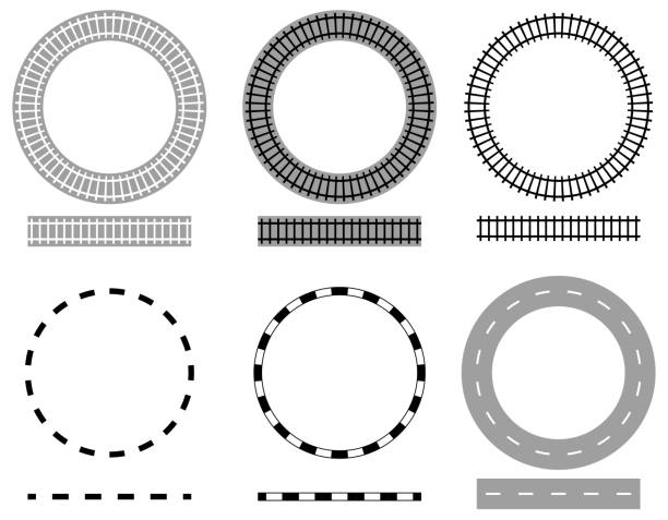 Free download of railroad track symbol vector graphics and illustrations