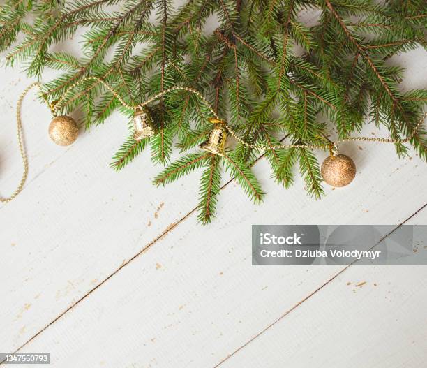 Latar Belakang Natal Cabang Cemara Hijau Dengan Latar Belakang Putih