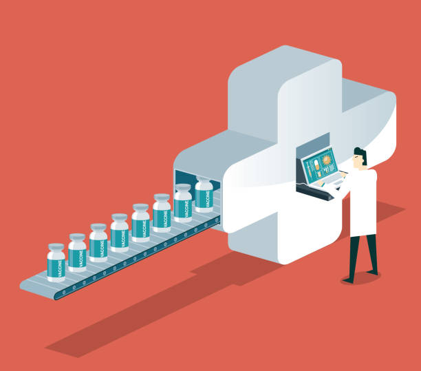 [90] Pharmaceutical manufacturing Clipart Vector PNG , SVG, EPS, PSD, AI