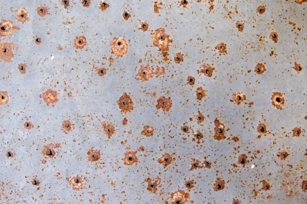 Free Stock Photo of Bullet holes in rusty metal | Download Free Images ...