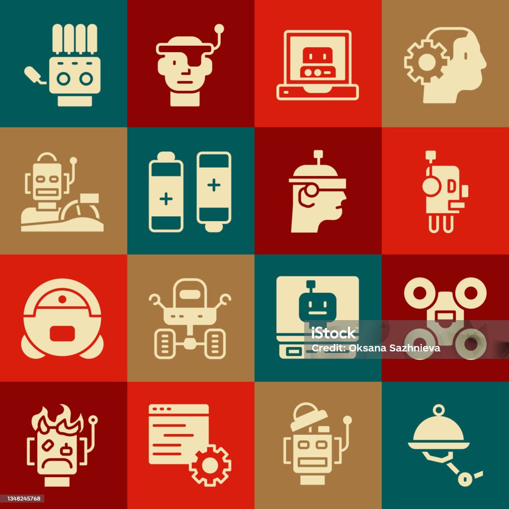 Set Waiter Robot Drone Robot Creating Battery Humanoid Driving Car ... Set Waiter Robot Drone Robot Creating Battery Humanoid Driving Car ...