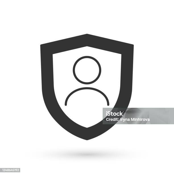 Asuransi Grey Life Dengan Ikon Perisai Terisolasi Di Latar Belakang ... Asuransi Grey Life Dengan Ikon Perisai Terisolasi Di Latar Belakang ...