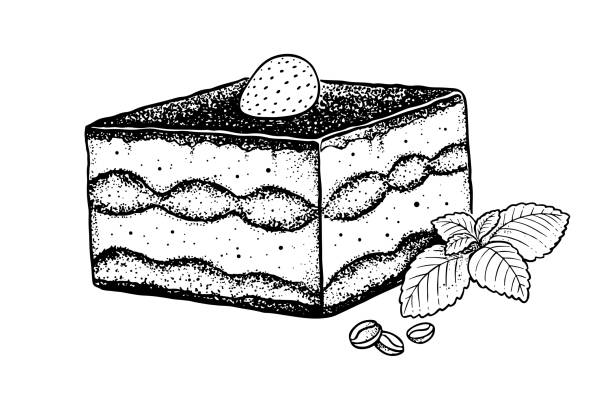 370 Tiramisu Slice Stock Illustrations Royalty Free Vector Graphics And Clip Art Istock