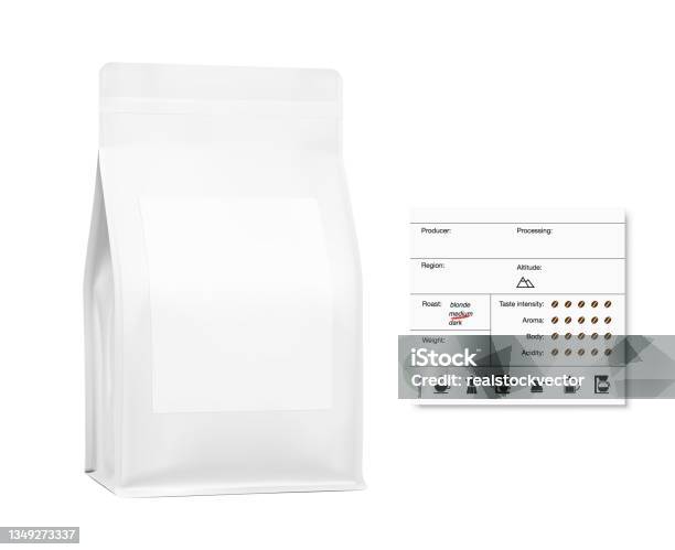 Mockup Tas Realistis Dengan Label Template Terisolasi Pada Latar