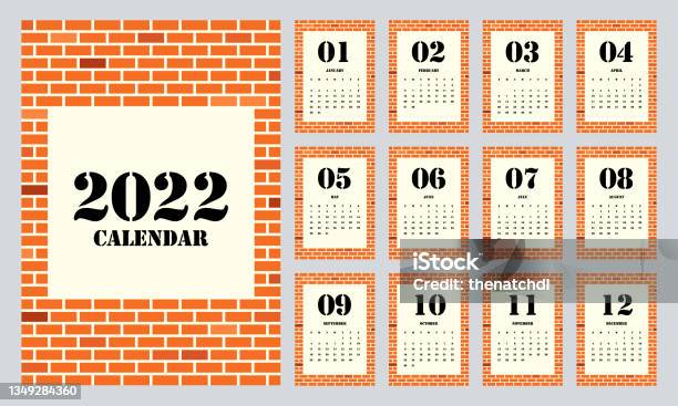 Desain Template Kalender Untuk 2022 Perencana Bulanan Yang Dapat ... Desain Template Kalender Untuk 2022 Perencana Bulanan Yang Dapat ...