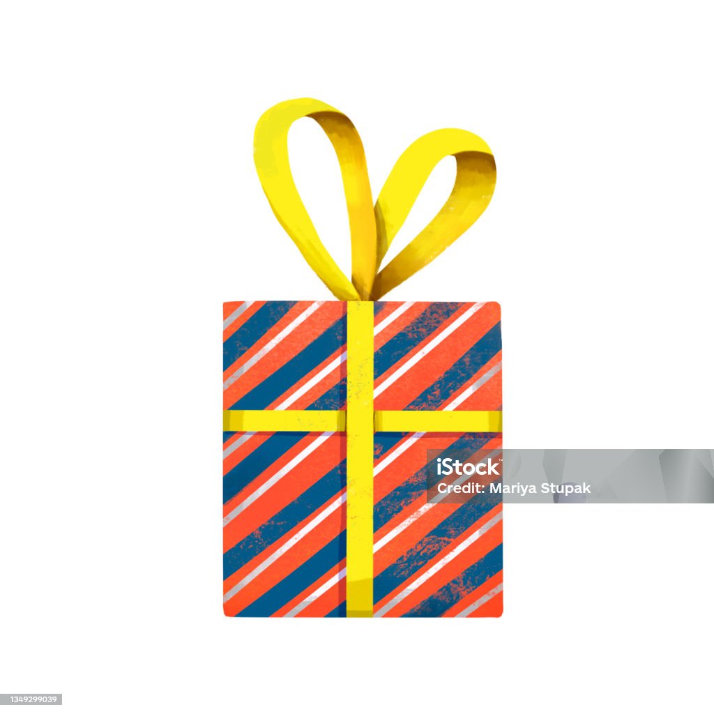 Ilustración De Linda Ilustración De Regalo Papel De Envolver Cinta