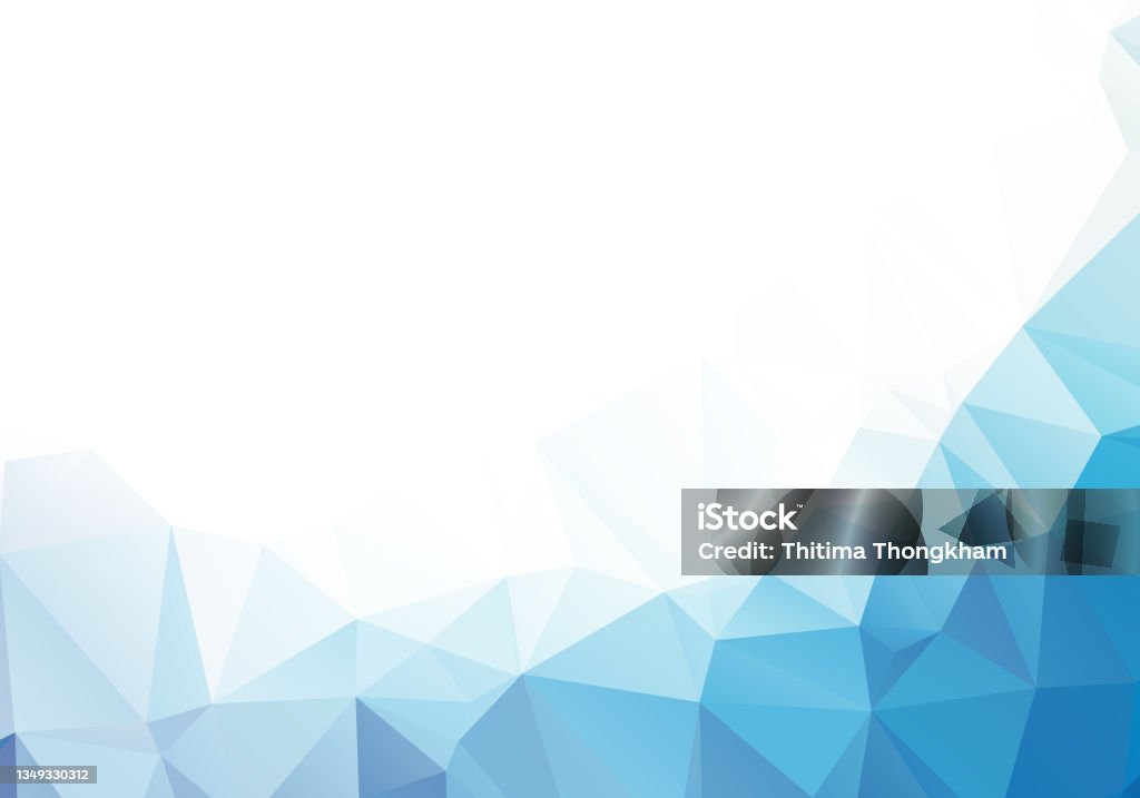 Mosaik Abstrak Blue Polygonal Geometric Triangle Background Low Poly