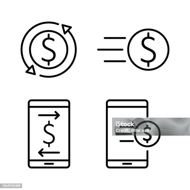 Ilustración de Transferencia De Dinero Icono Diseño Plantilla Vectorial ... Ilustración de Transferencia De Dinero Icono Diseño Plantilla Vectorial ...