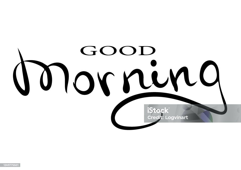 Bonjour Phrase De Lettrage Dessinée À La Main Calligraphie Vectorielle
