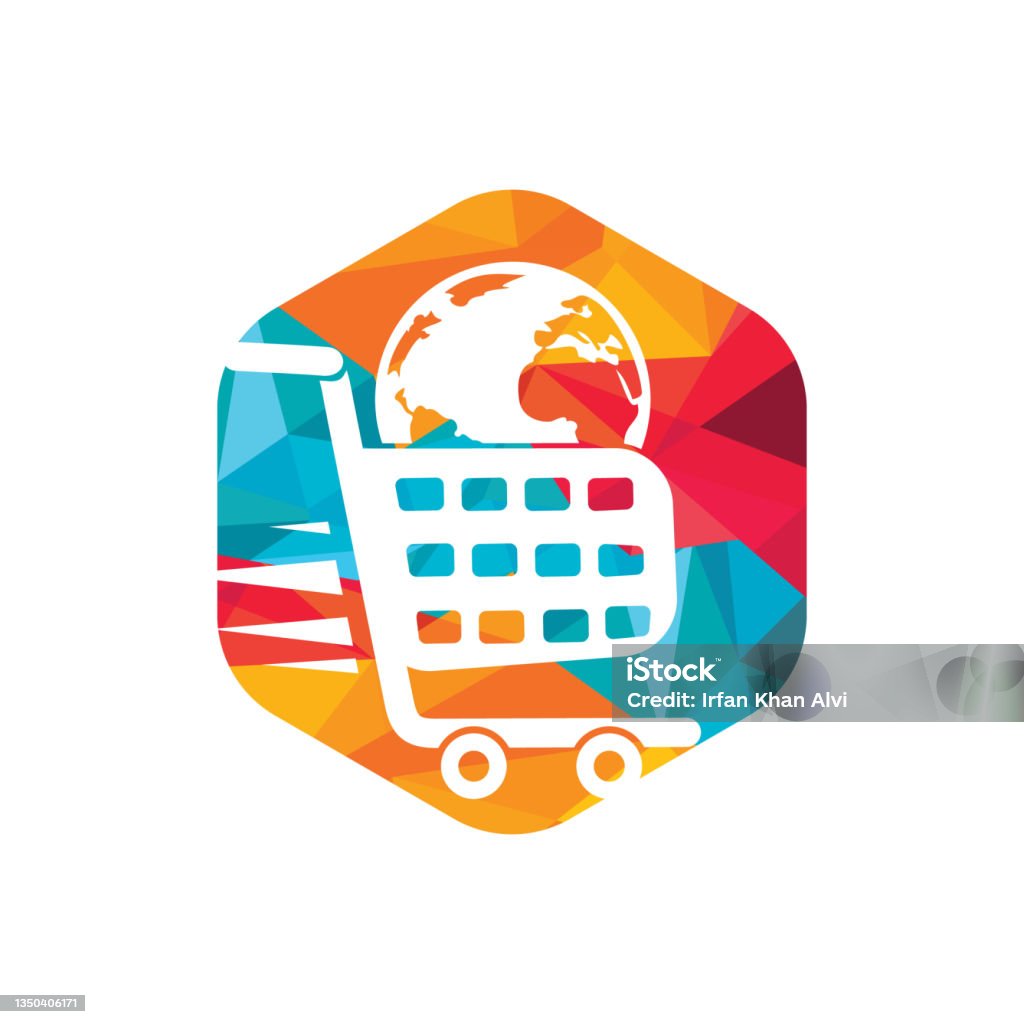 Desain Logo Vektor Keranjang Belanja Globe Konsep Desain Logo Online ... Desain Logo Vektor Keranjang Belanja Globe Konsep Desain Logo Online ...