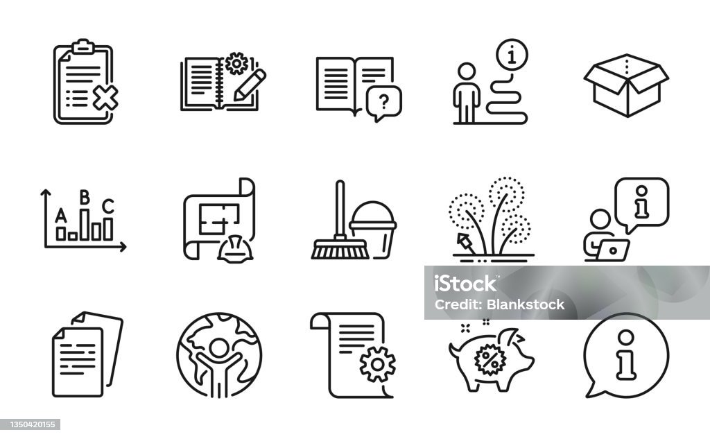Ilustración De Conjunto De Iconos De Línea Icono Incluido Como
