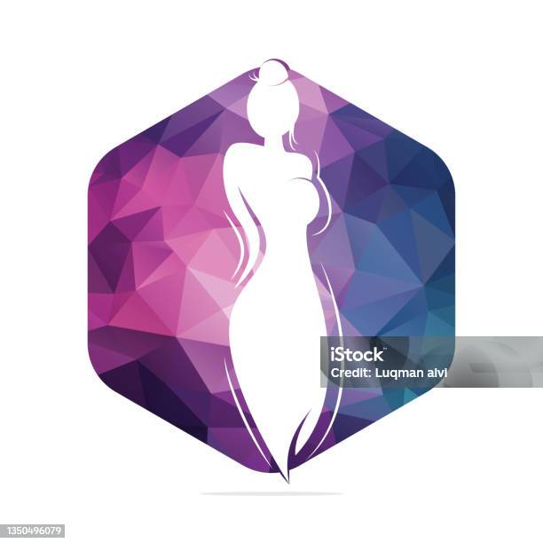 Vetores De Linda Mulher Da Moda Logo Projeta Modelo E Mais Imagens De