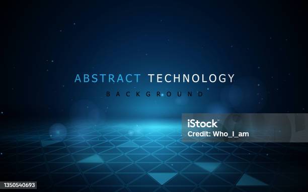 Bentuk Geometris Abstrak Dan Grid Perspektif Dengan Latar Belakang