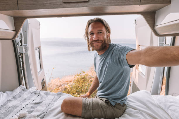 Free picture: bunk, man, cabin