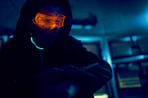Cyber Hacker Breaks Into Databases To Obtain Information Using A