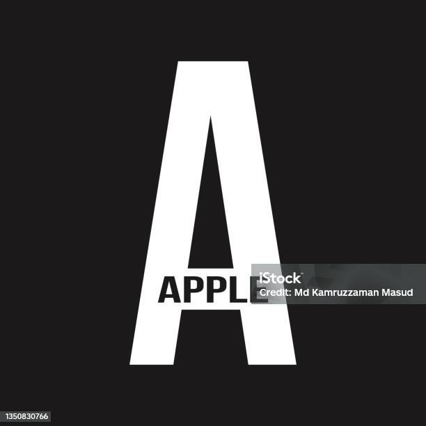 Teks Tipografi Apple Pada Huruf A Desain Vektor Logo Tipografi ... Teks Tipografi Apple Pada Huruf A Desain Vektor Logo Tipografi ...