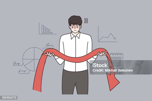 Pengusaha Yang Tidak Bahagia Stres Dengan Krisis Bisnis Ilustrasi Stok ... Pengusaha Yang Tidak Bahagia Stres Dengan Krisis Bisnis Ilustrasi Stok ...