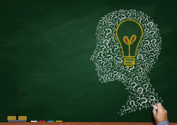 Free Stock Photo of A mind map created with chalk and light bulb ...