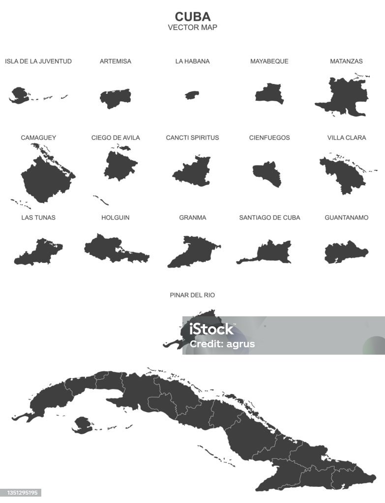 Vector Design Element Map Of Cuba Stock Illustration Download Image