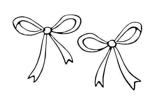 Ensemble Darcs De Contour Vectoriel Rubans Griffonnages Livre De