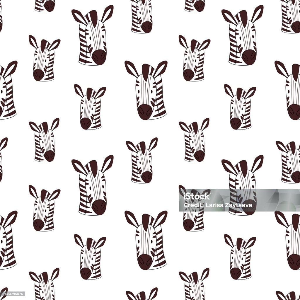 Pola Mulus Zebra Dengan Latar Belakang Putih Ilustrasi Vektor Kartun ... Pola Mulus Zebra Dengan Latar Belakang Putih Ilustrasi Vektor Kartun ...