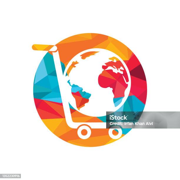 Desain Logo Vektor Keranjang Belanja Globe Konsep Desain Logo Online ... Desain Logo Vektor Keranjang Belanja Globe Konsep Desain Logo Online ...
