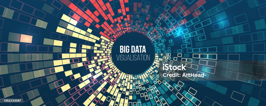 Big Data Visualization Processing Of Data Arrays Sorting Filtering Machine Algorithms Data