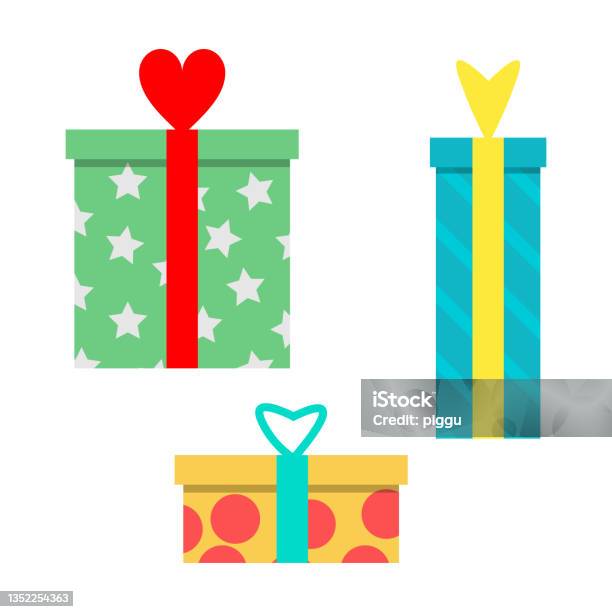 Kotak Hadiah Diatur Dengan Pola Warna Yang Berbeda Dan Kartun Bentuk ... Kotak Hadiah Diatur Dengan Pola Warna Yang Berbeda Dan Kartun Bentuk ...