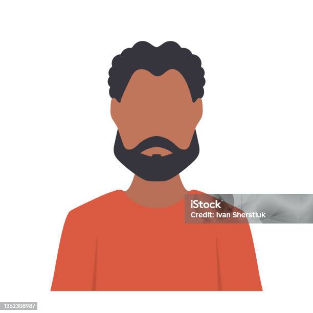 African American Man With A Beard A Darkskinned Guy With A Beard