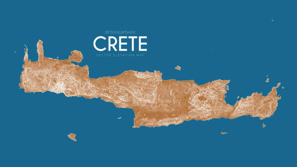 Free download of crete map vector graphics and illustrations