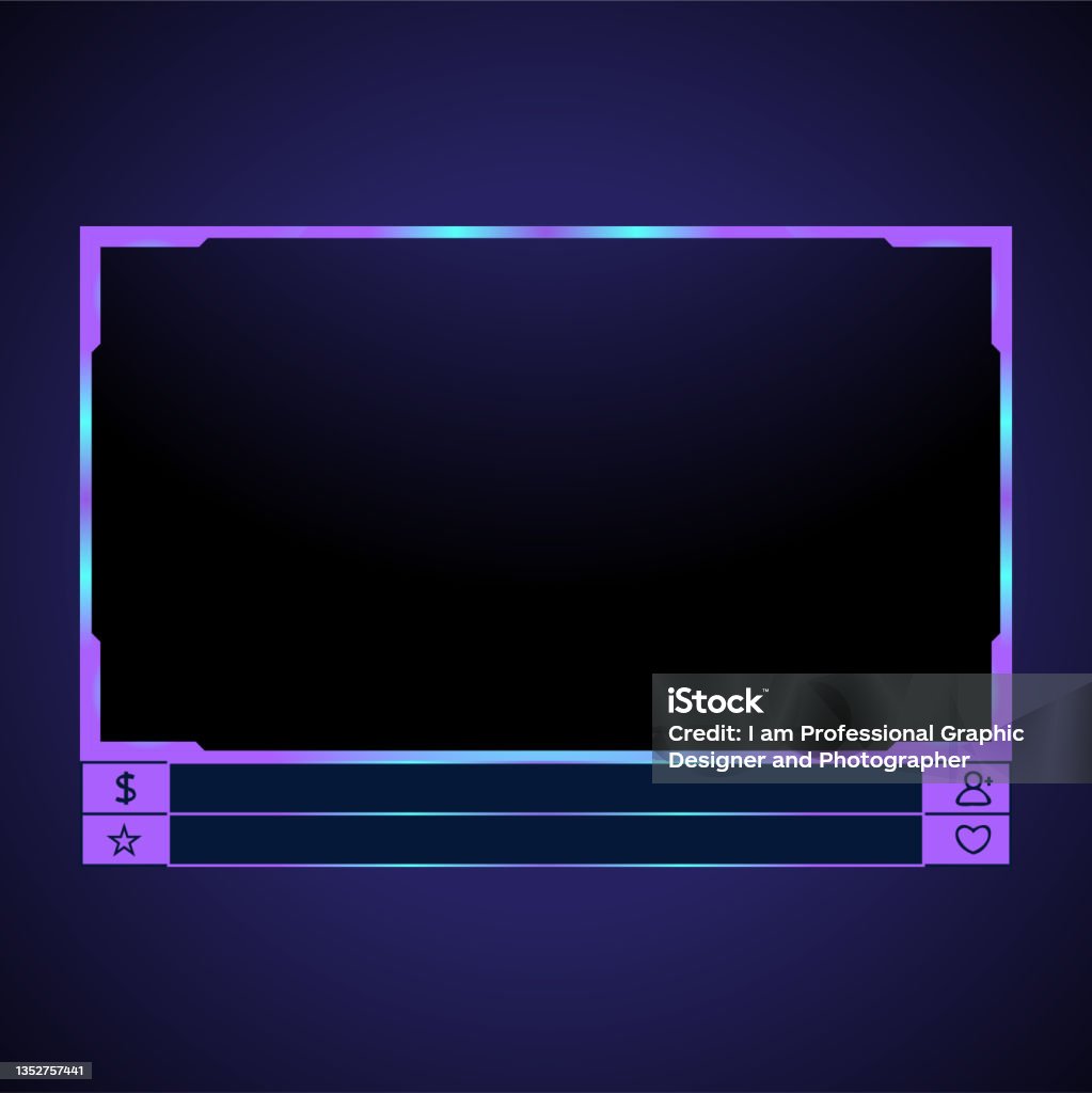Gaming Stream Lila Farbverlauf Facecam Rahmen Für Livegamer Stock ... Gaming Stream Lila Farbverlauf Facecam Rahmen Für Livegamer Stock ...
