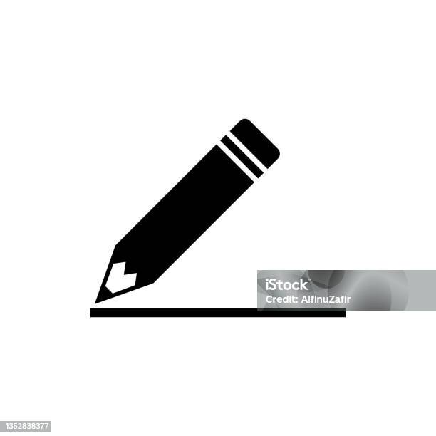 Ikon Pensil Dalam Ilustrasi Vektor Trendi Ilustrasi Stok Unduh Gambar