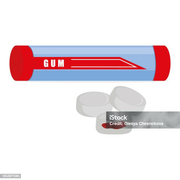 Gomme Isolée Sur Fond Blanc Illustration Vectorielle Vecteurs Libres De