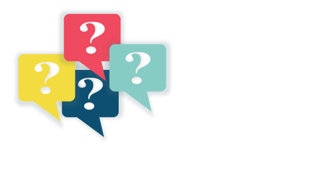Free Stock Photo of Interrogation Marks Inside Speech Bubbles - White ...
