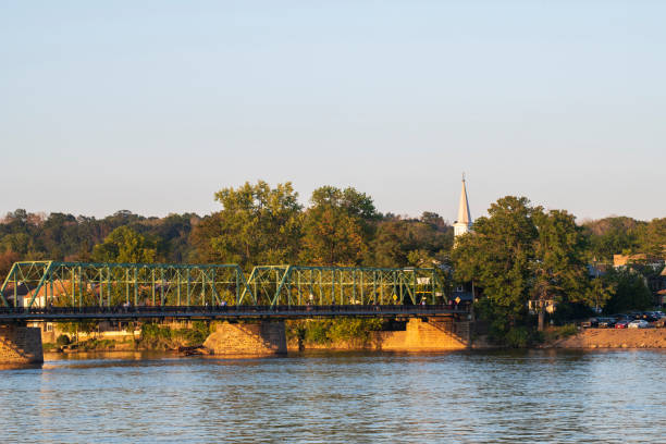Free picture: New hope Lambertville bridge over river