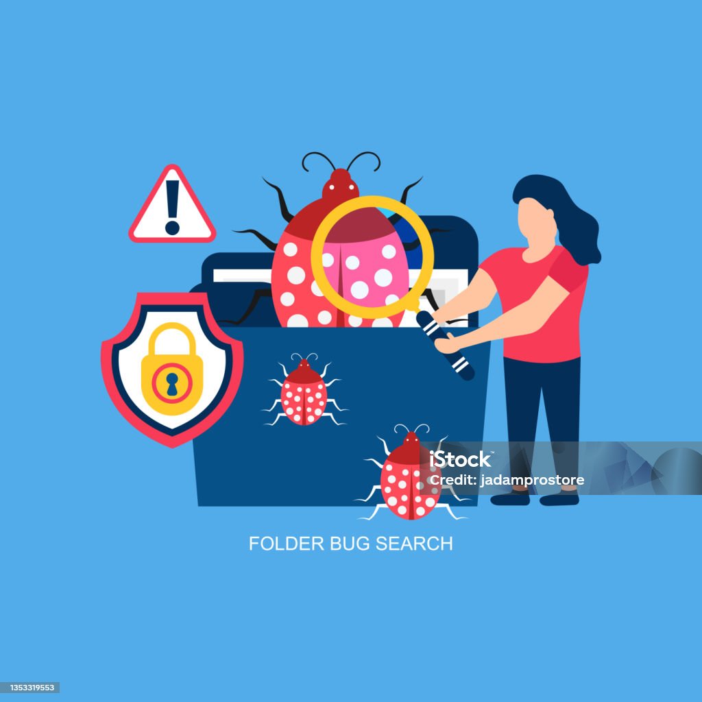 Folder File Bug Virus Magnifier Search Stock Illustration - Download ... Folder File Bug Virus Magnifier Search Stock Illustration - Download ...